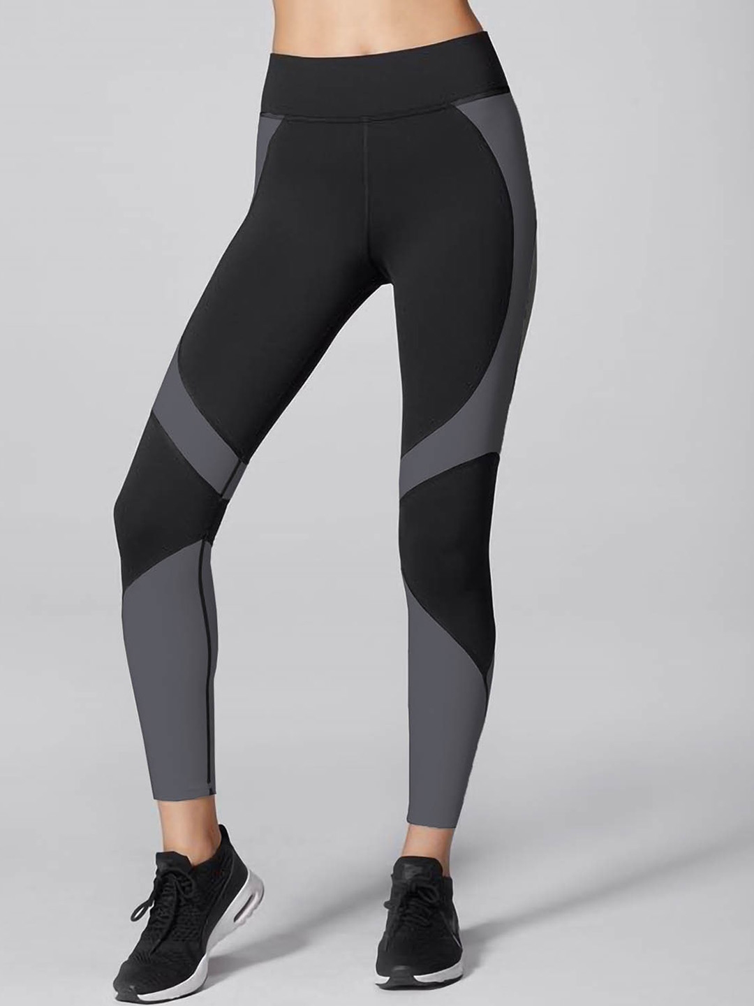 Buy Imperative Women Colourblocked Antimicrobial Ankle Length Tights Tights For Women 25213496