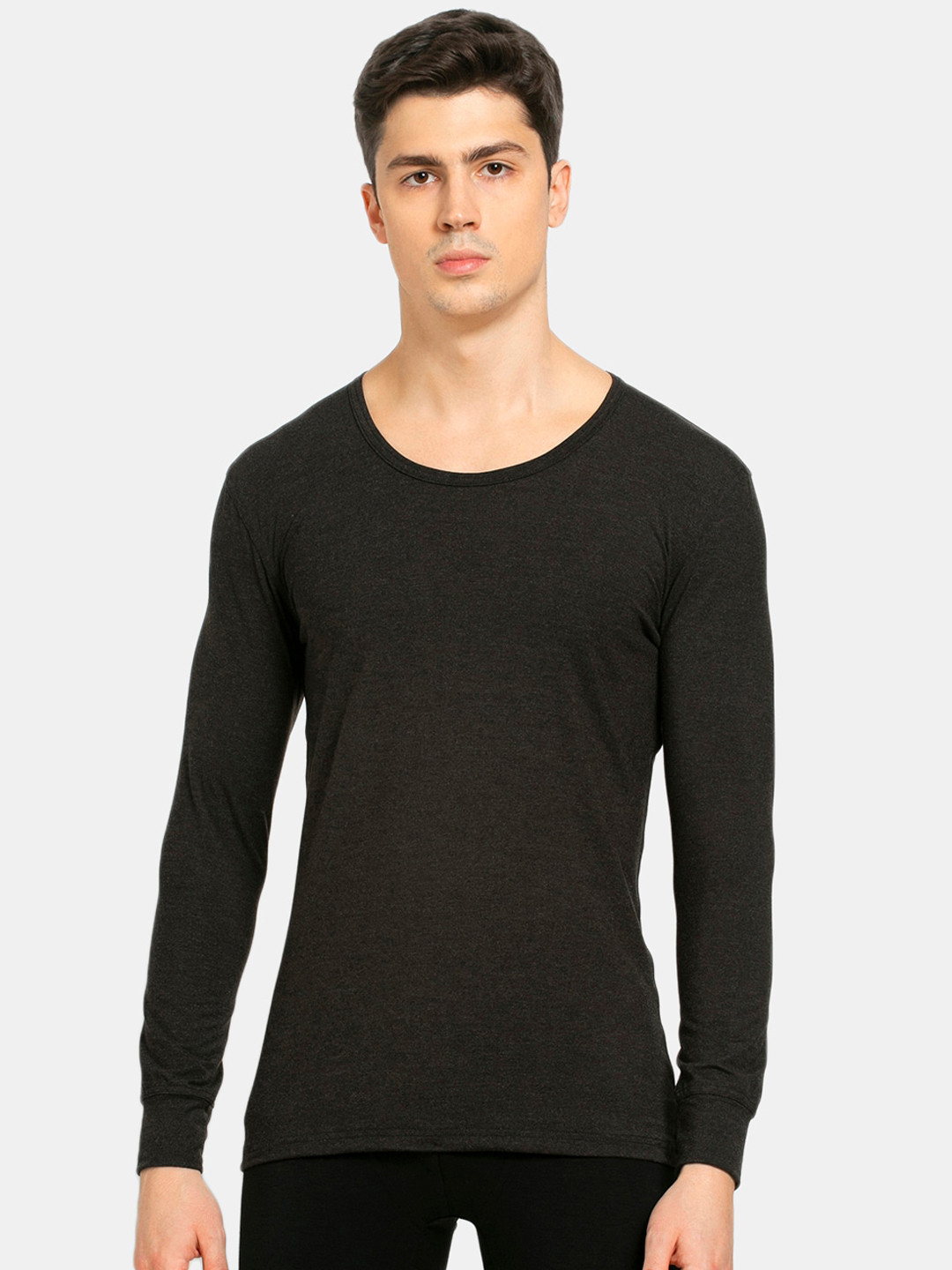 Buy Jockey Men Round Neck Anti Odour Thermal Top - Thermal Tops for Men ...