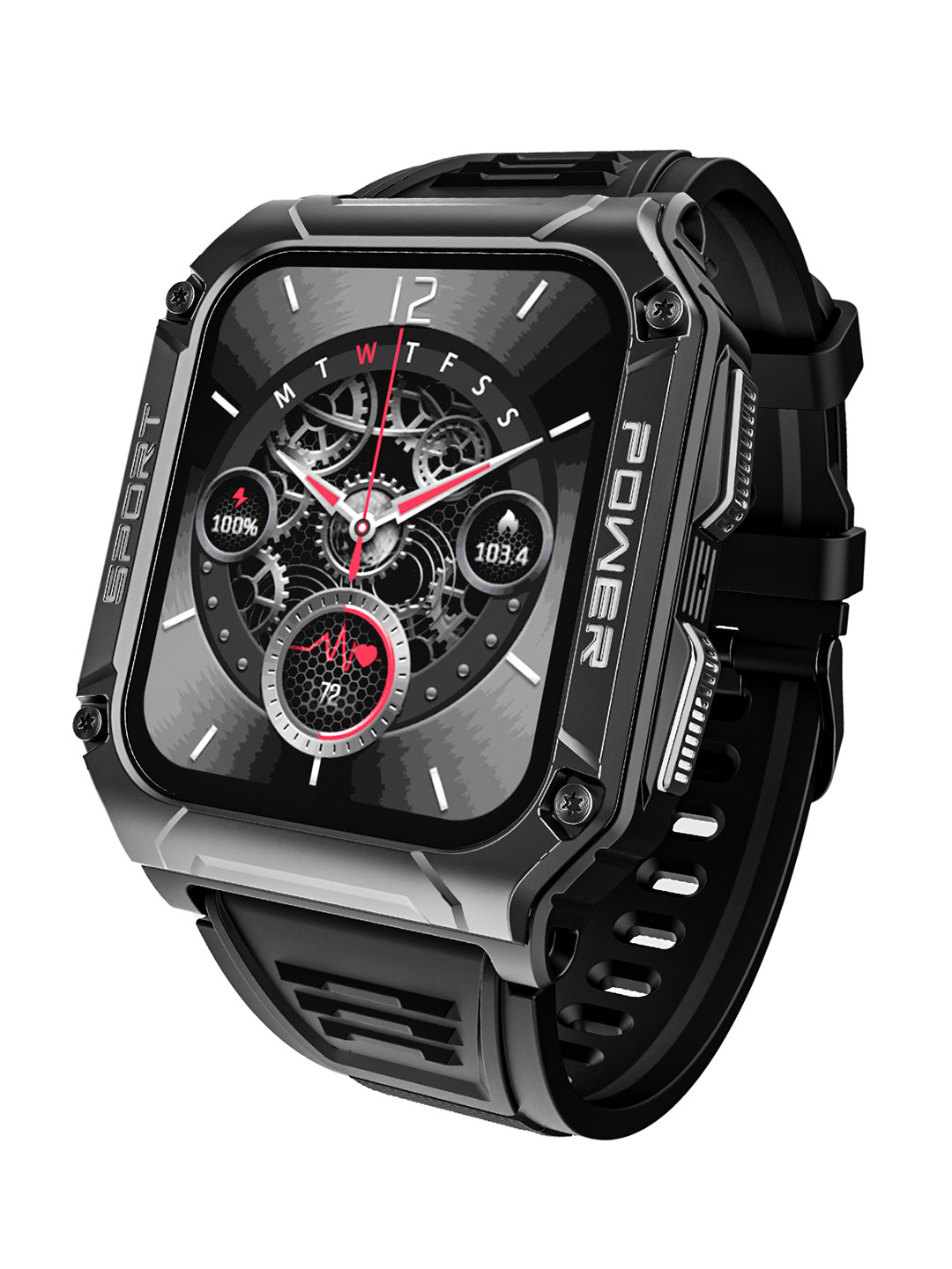 Buy BoAt Unisex Wave Force 2 1.96" HD Display Smartwatch With Bluetooth ...