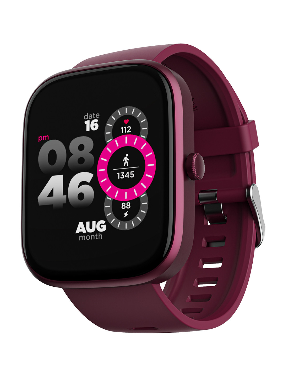 Buy BoAt Purple Ultima Prism 1.96" AMOLED Display Smart Watch - Smart ...