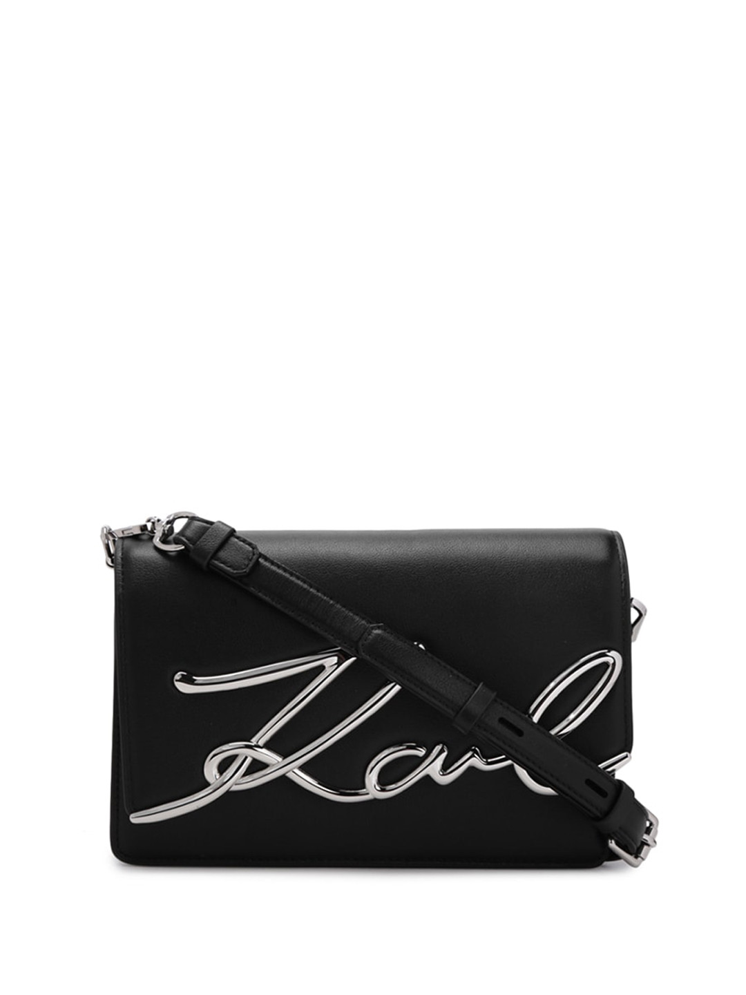Buy Karl Lagerfeld Leather Structured Sling Bag - Handbags for Women ...