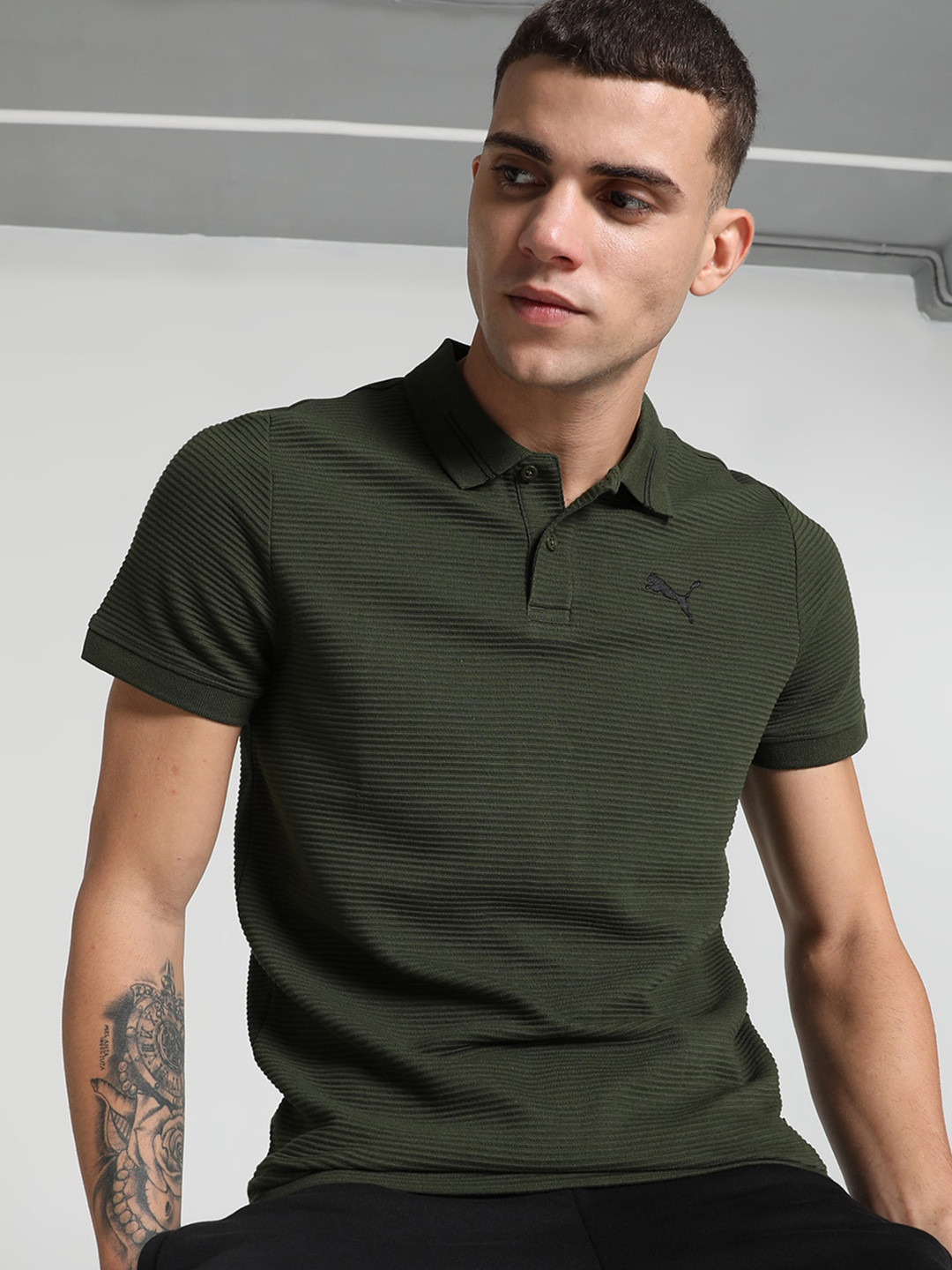 Buy Puma Ottoman Slim Fit Cotton T Shirts - Tshirts for Men 25227452 ...