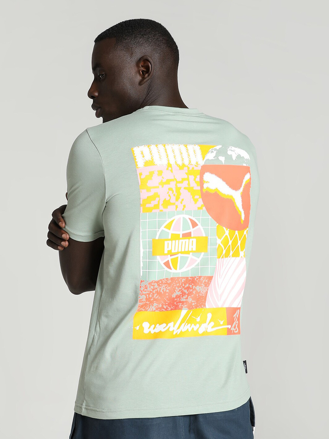 Buy Puma Graphic Printed Cotton Tshirt - Tshirts for Men 25227570 | Myntra
