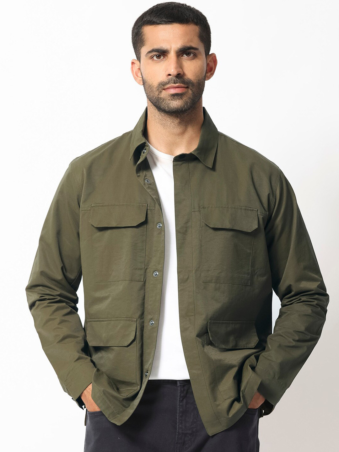 Buy RARE RABBIT Men Feliu Tailored Fit Spread Collar Jacket - Jackets ...