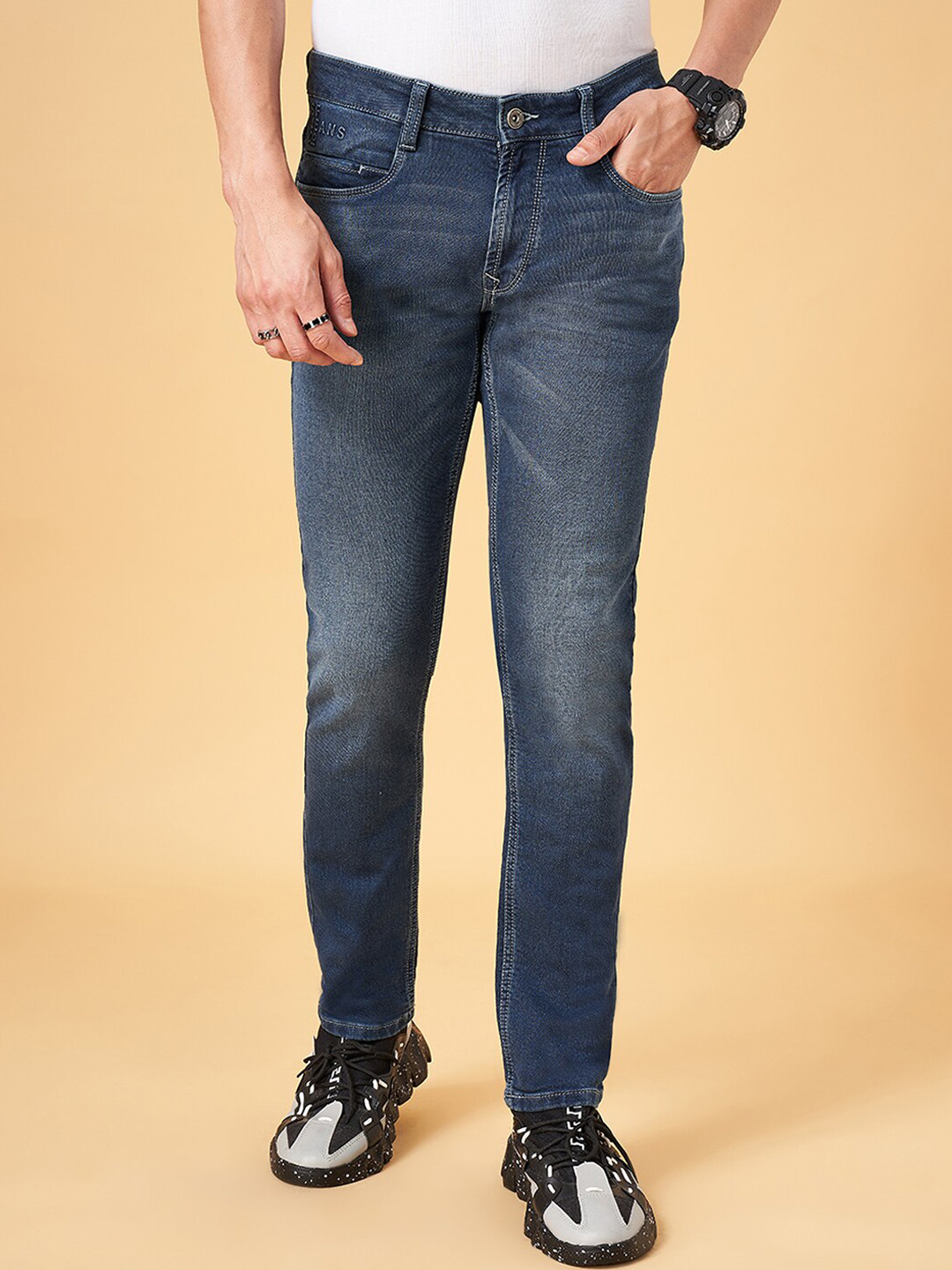 Buy SF JEANS By Pantaloons Men Slim Fit Light Fade Stretchable Jeans ...