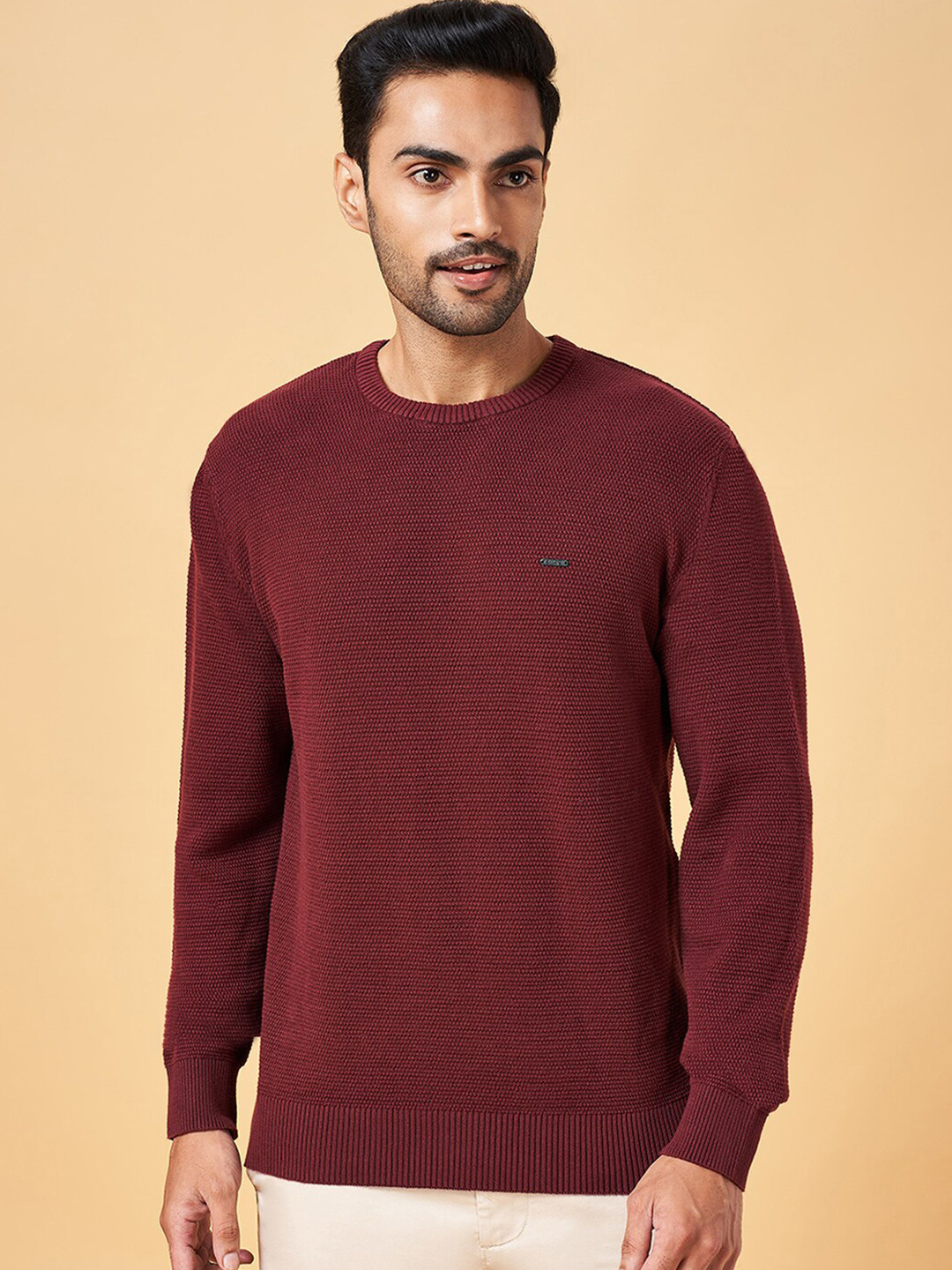 Buy BYFORD By Pantaloons Round Neck Cotton Pullover - Sweaters for Men ...