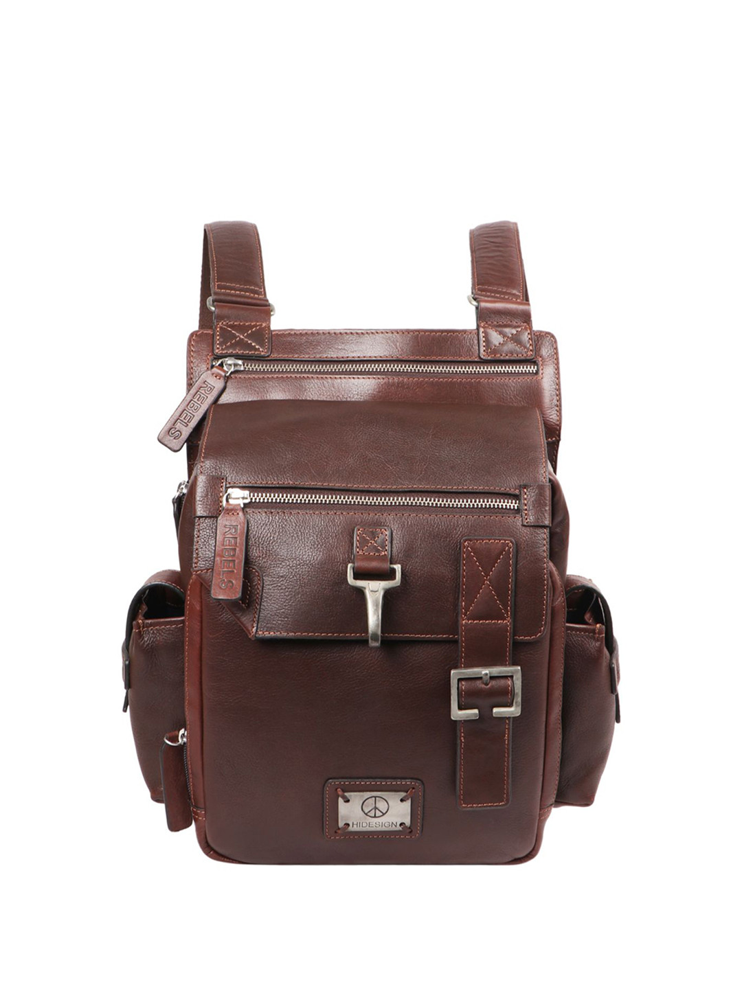 Buy Hidesign Men Brown Leather Backpack - Backpacks for Men 25243392 ...