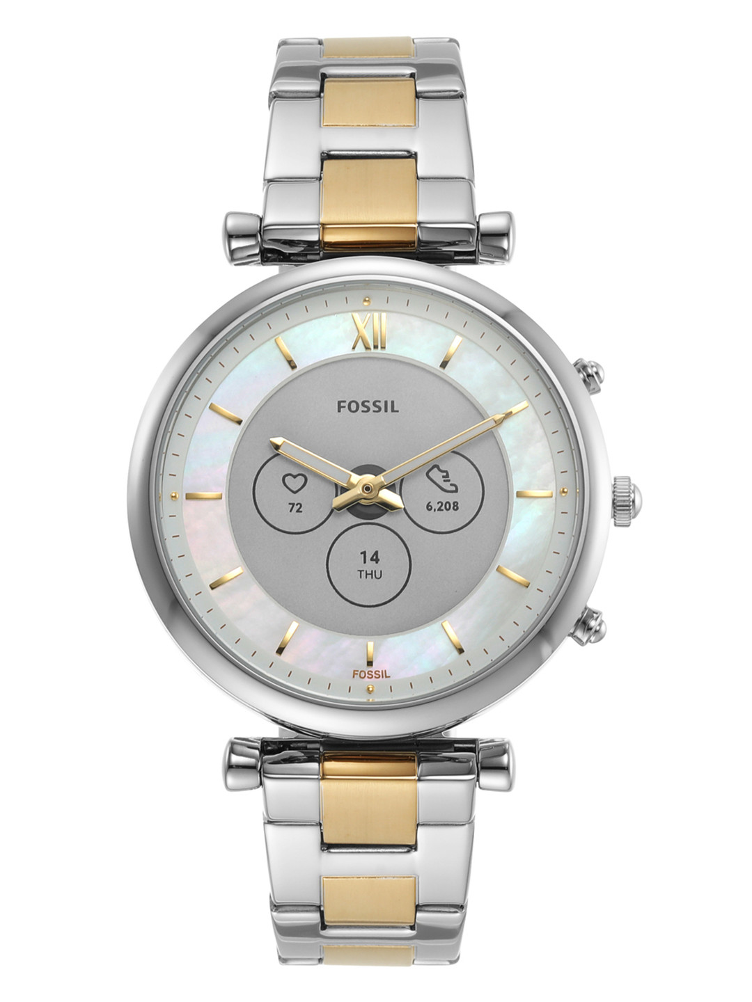 Buy Fossil Carlie Gen 6 Hybrid Smartwatch FTW7084 - Smart Watches for ...