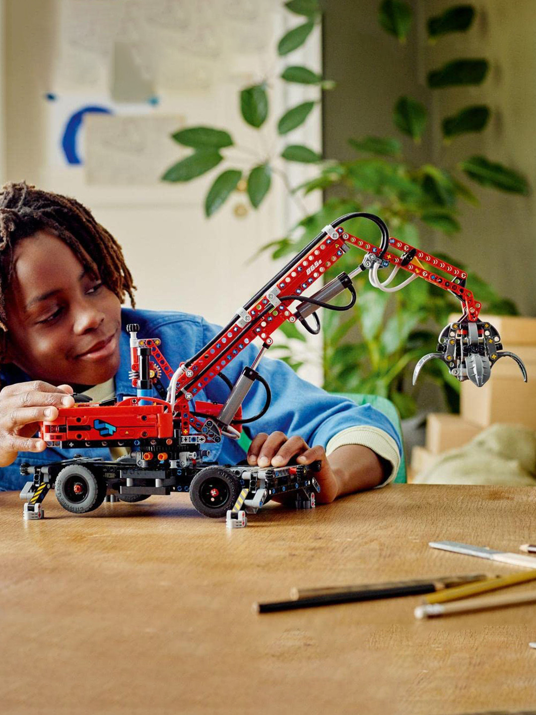 Buy LEGO Kids 835 Pcs Technic Material Handler Building Kit ...