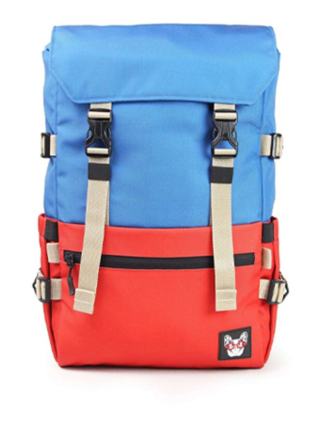 Buy MADBRAG Unisex Colourblocked Backpack With Compression Straps ...