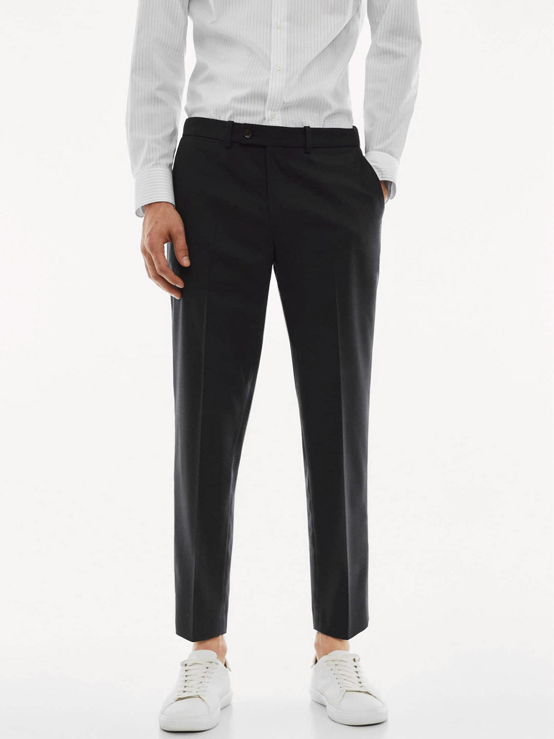 Buy MANGO MAN Solid Trousers - Trousers for Men 25256874 | Myntra