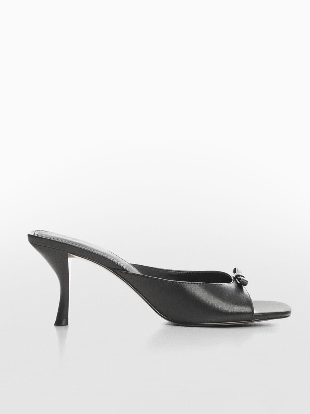 Buy MANGO Leather Slim Heels With Bows - Heels for Women 25256992 | Myntra