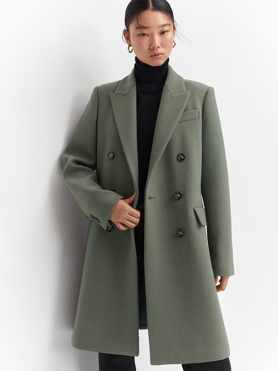 Buy Mango Double Breasted Longline Overcoat Coats For Women 25257050