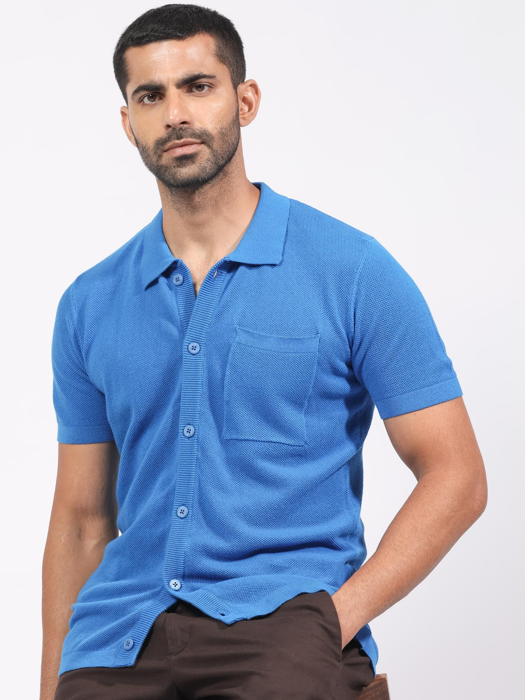 Buy RARE RABBIT Men Boise Spread Collar Slim Fit Cotton Shirt - Shirts ...