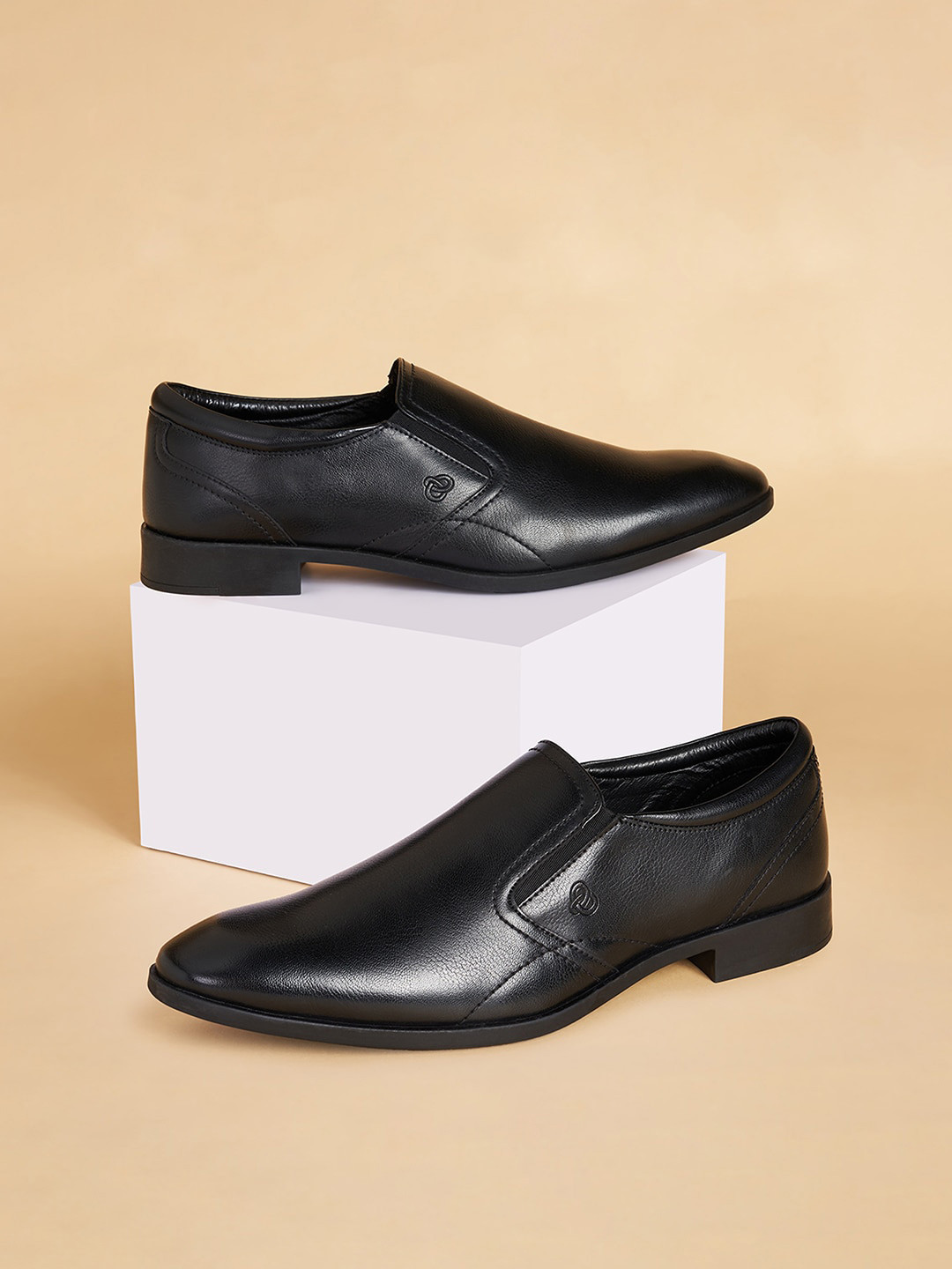 Buy BYFORD By Pantaloons Men Textured Formal Slip On Shoes - Formal ...