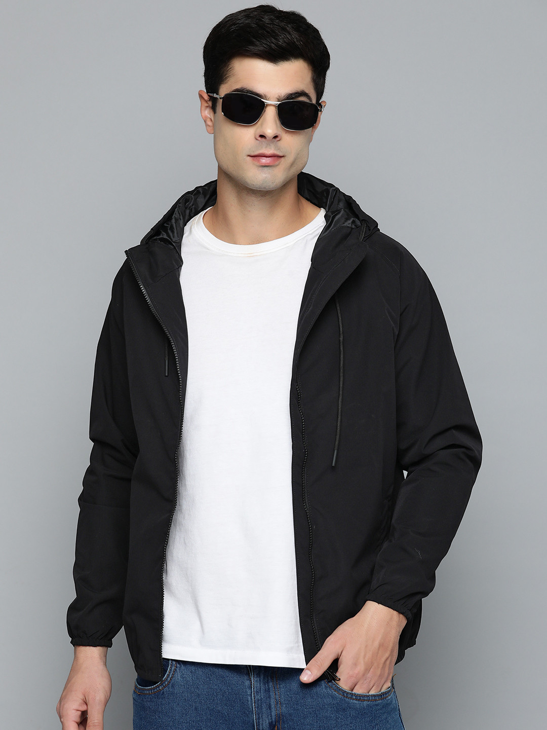 Buy Fort Collins Hooded Tailored Jacket - Jackets for Men 25265328 | Myntra