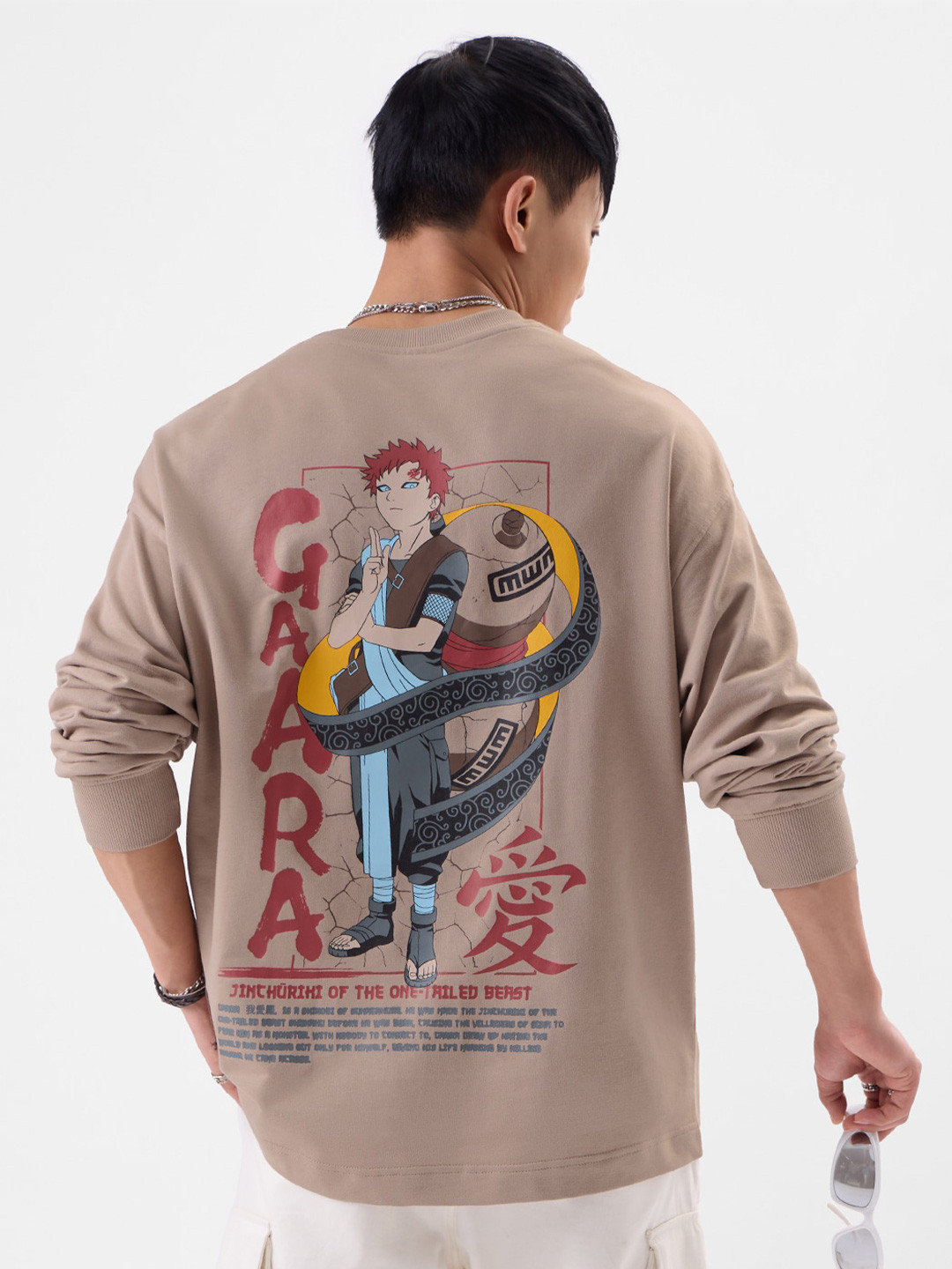 Buy The Souled Store Naruto Printed Drop Shoulder Sleeves Oversized ...
