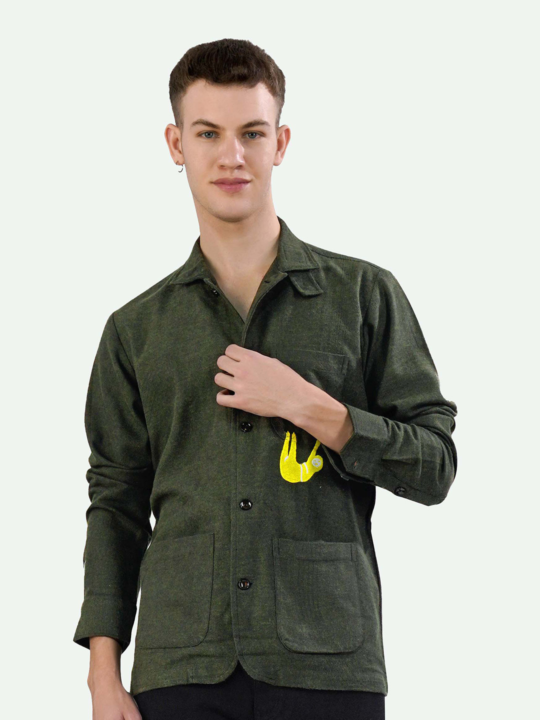 Buy FRENCH CROWN Standard Opaque Cotton Casual Shackets - Shackets for ...