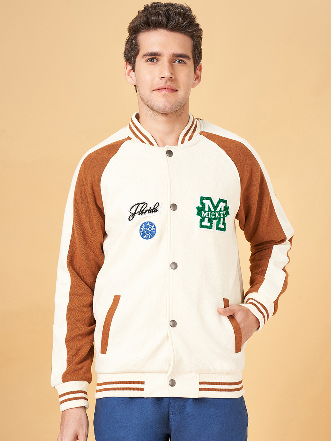 Buy Urban Ranger By Pantaloons Colourblocked Mock Collar Front Open ...