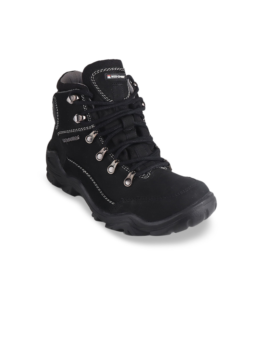 Buy Red Chief Men Mid Top Leather Lace Up Hiking Boots - Boots for Men ...