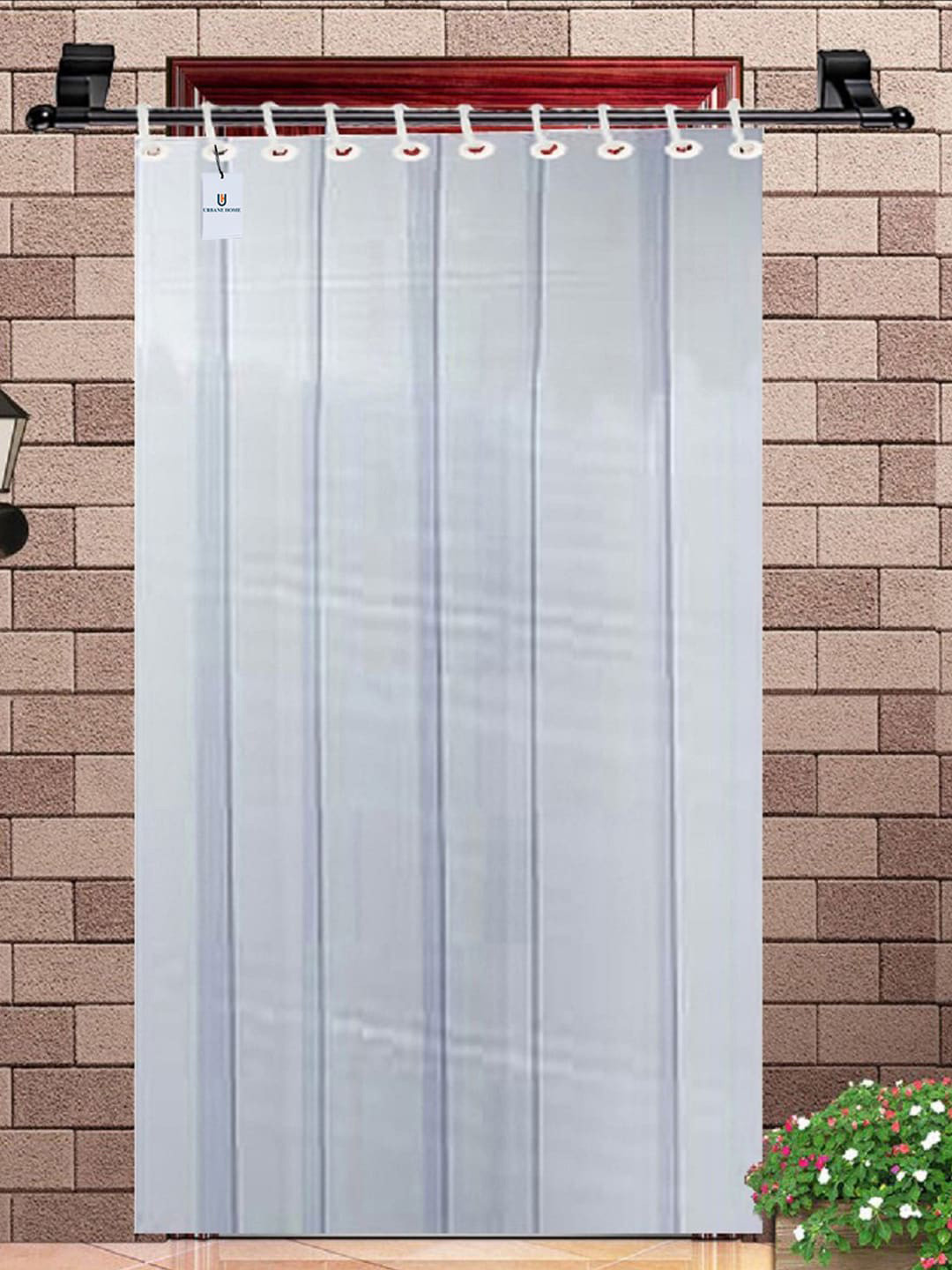 Buy Kuber Industries Transparent Waterproof PVC Striped AC Curtain ...