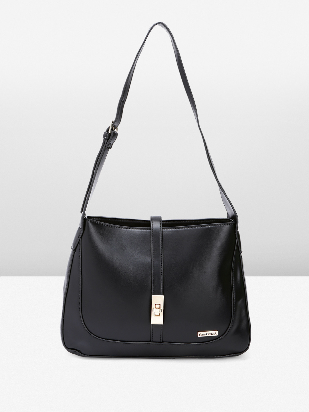 Buy Fastrack Women Structured Shoulder Bag With Buckle Adjustment ...