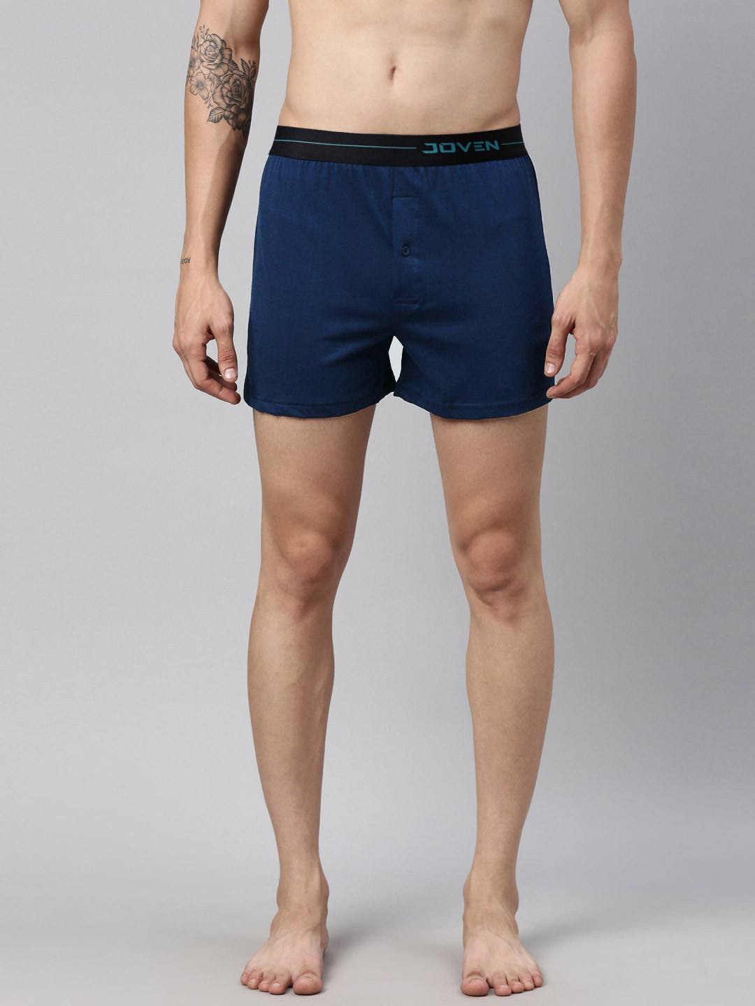 Buy Joven Pack Of 2 Pure Cotton Boxers JB2KS GRDM - Boxers for Men ...