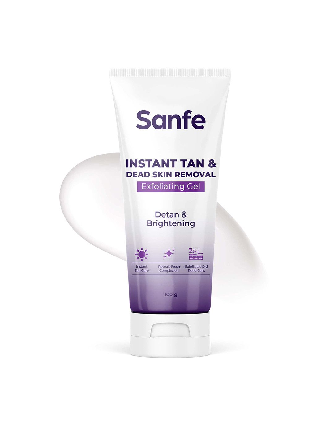 Buy Sanfe Instant Tan & Dead Skin Removal Exfoliating Gel With Lactic ...