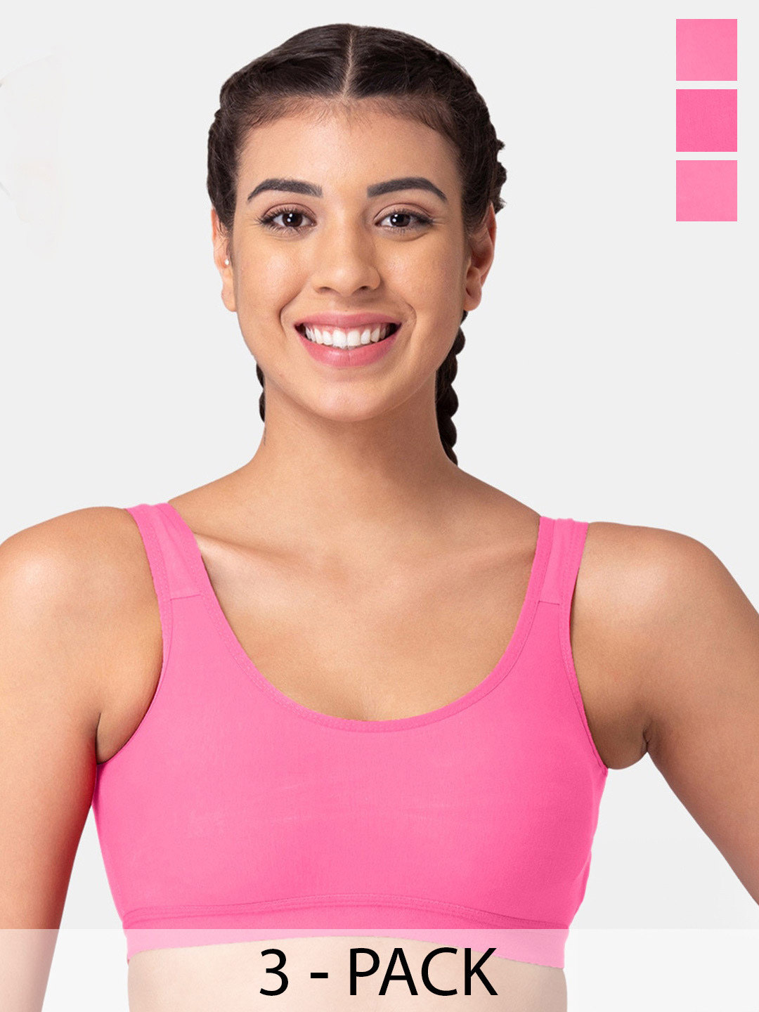 Buy Tweens Pack Of 3 Half Coverage All Day Comfort Super Support ...