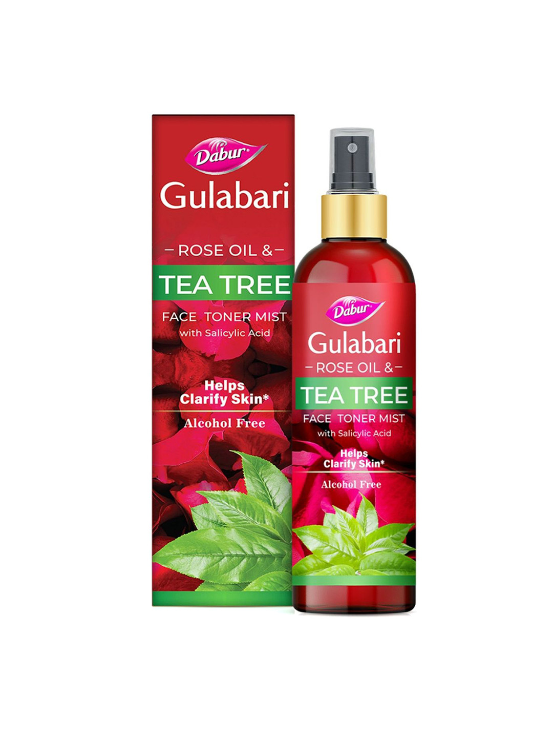 Buy Dabur Rose Oil & Tea Tree Face Toner Mist 100 Ml - Toner for Unisex ...