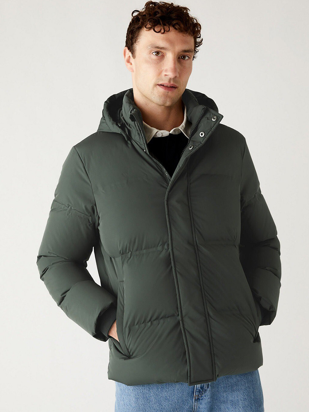 Buy Marks & Spencer Lightweight Longline Puffer Jacket - Jackets for ...