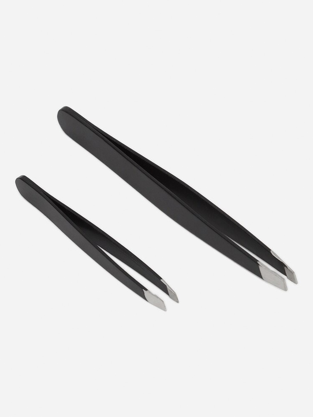 Buy FOREVER 21 Set Of 2 Black Metal Tweezer Duo - Tweezers And ...