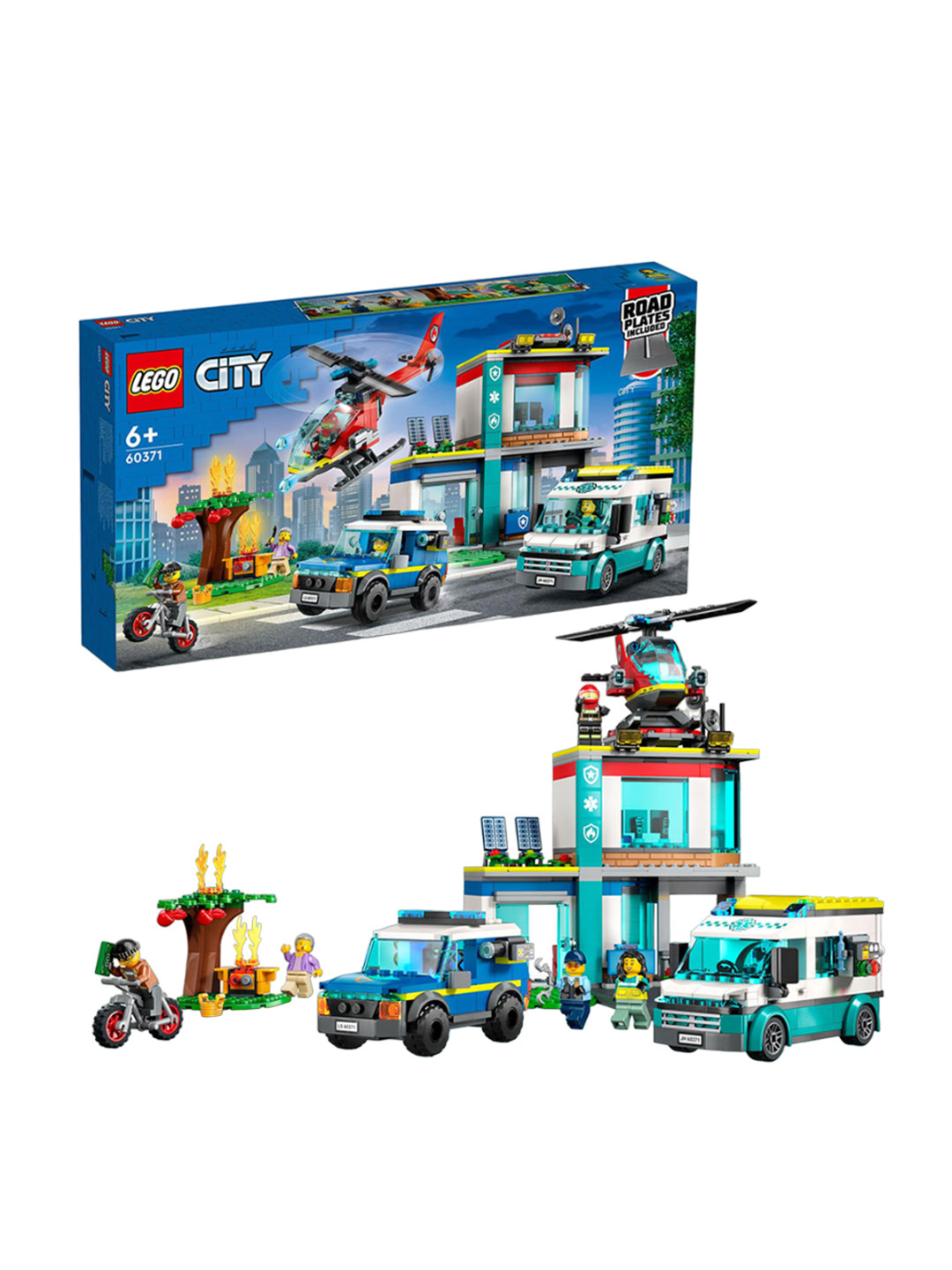 Buy LEGO City Emergency Vehicles HQ Construction Toys - Construction ...
