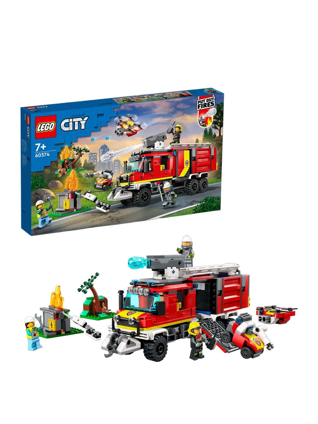 Buy LEGO Red City Fire Command Unit Construction Toys - Construction ...