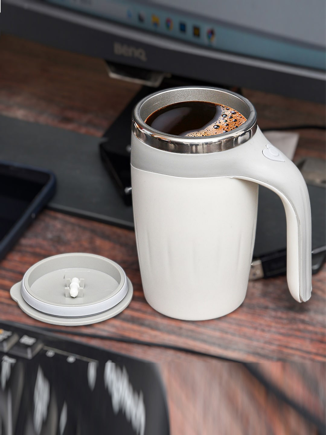 Buy Kuber Industries Grey Stainless Steel Matte Battery Operated Travel ...