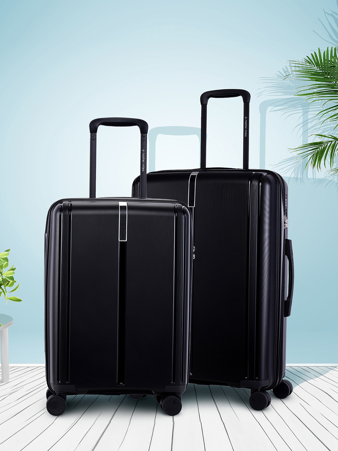 Buy Nasher Miles The Line Set Of 2 Hard Sided Trolley Bags - Trolley ...