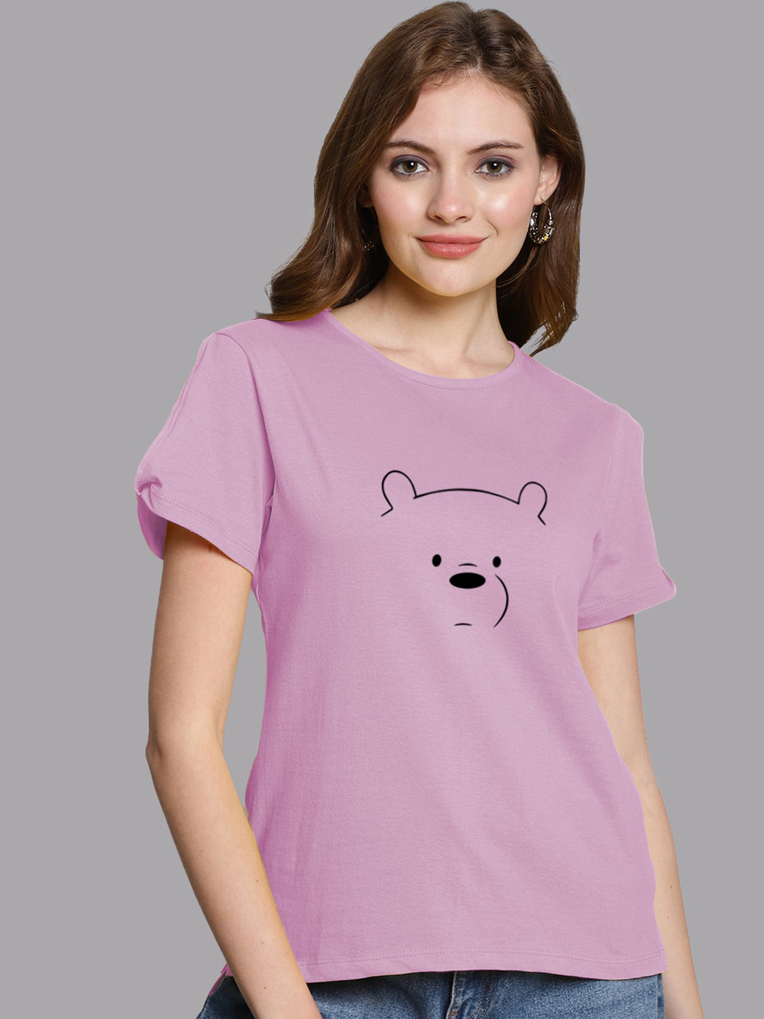 Buy FBAR Graphic Printed Slit Sleeves Pure Cotton High Low Top - Tops ...