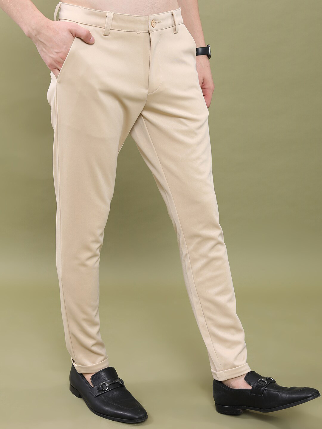 Buy HIGHLANDER Men Beige Mid Rise Trousers - Trousers for Men 25318238 ...