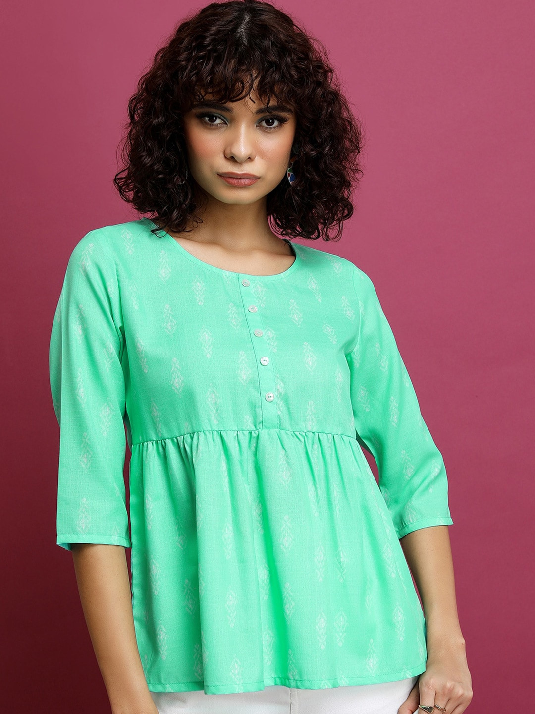 Buy KETCH Geometric Printed A Line Top - Tops for Women 25318562 | Myntra