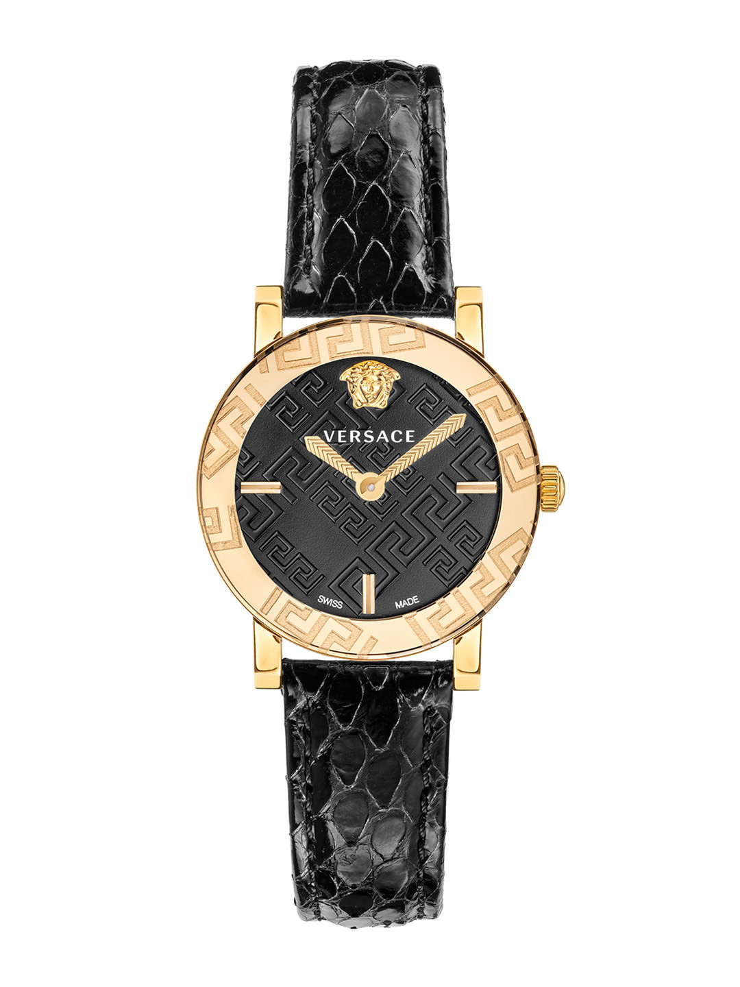 Buy Versace Women Dial & Leather Textured Straps Analogue Watch ...