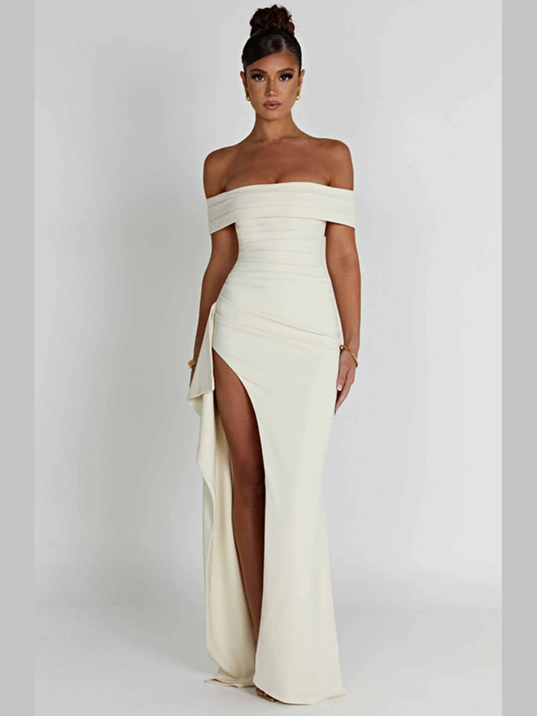 Buy StyleCast White Off Shoulder Maxi Dress - Dresses for Women ...