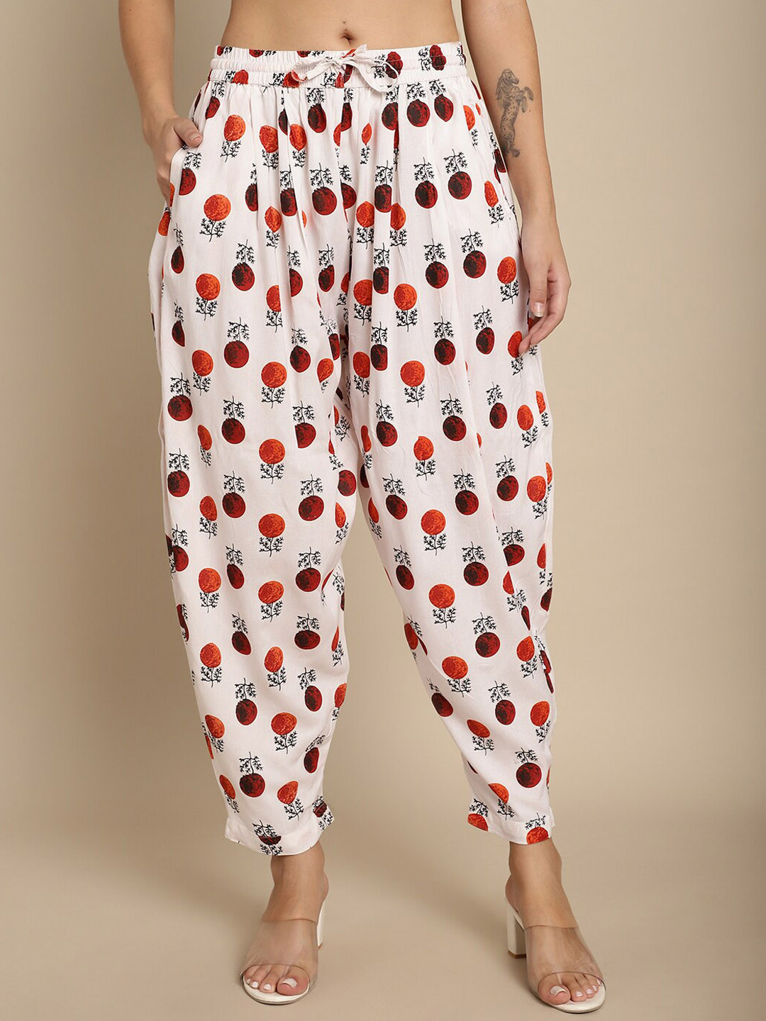Buy KALINI Women Ethnic Motifs Printed Pure Cotton Dhoti Pants - Dhotis ...