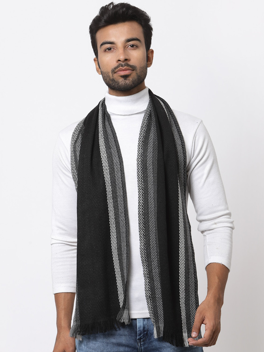 Buy WEAVERS VILLA Patterned Border Mufflers - Mufflers for Men 25326812 ...