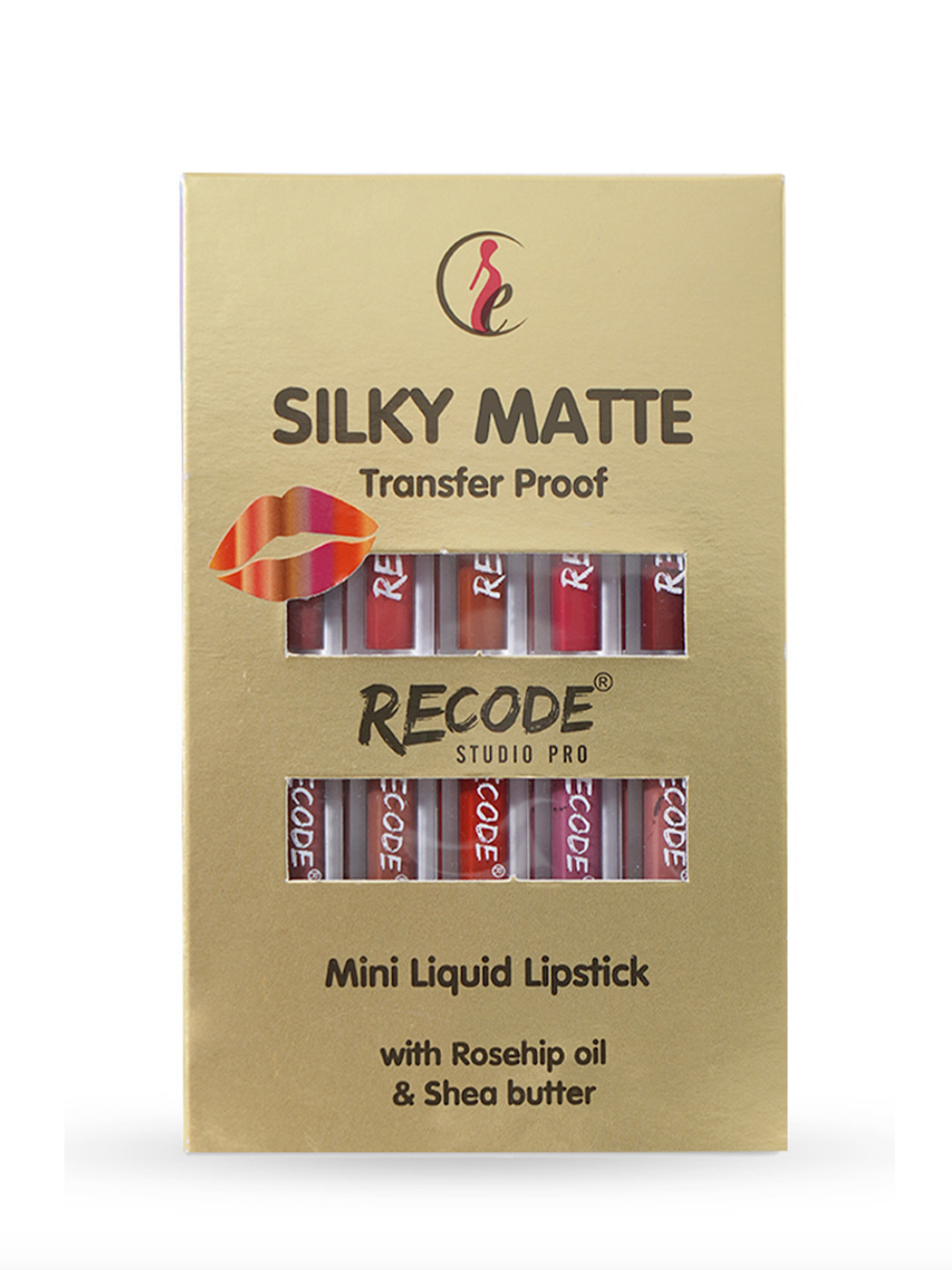 Buy Recode Set Of 10 Silky Matte Transfer Proof Mini Liquid Lipstick 1. ...
