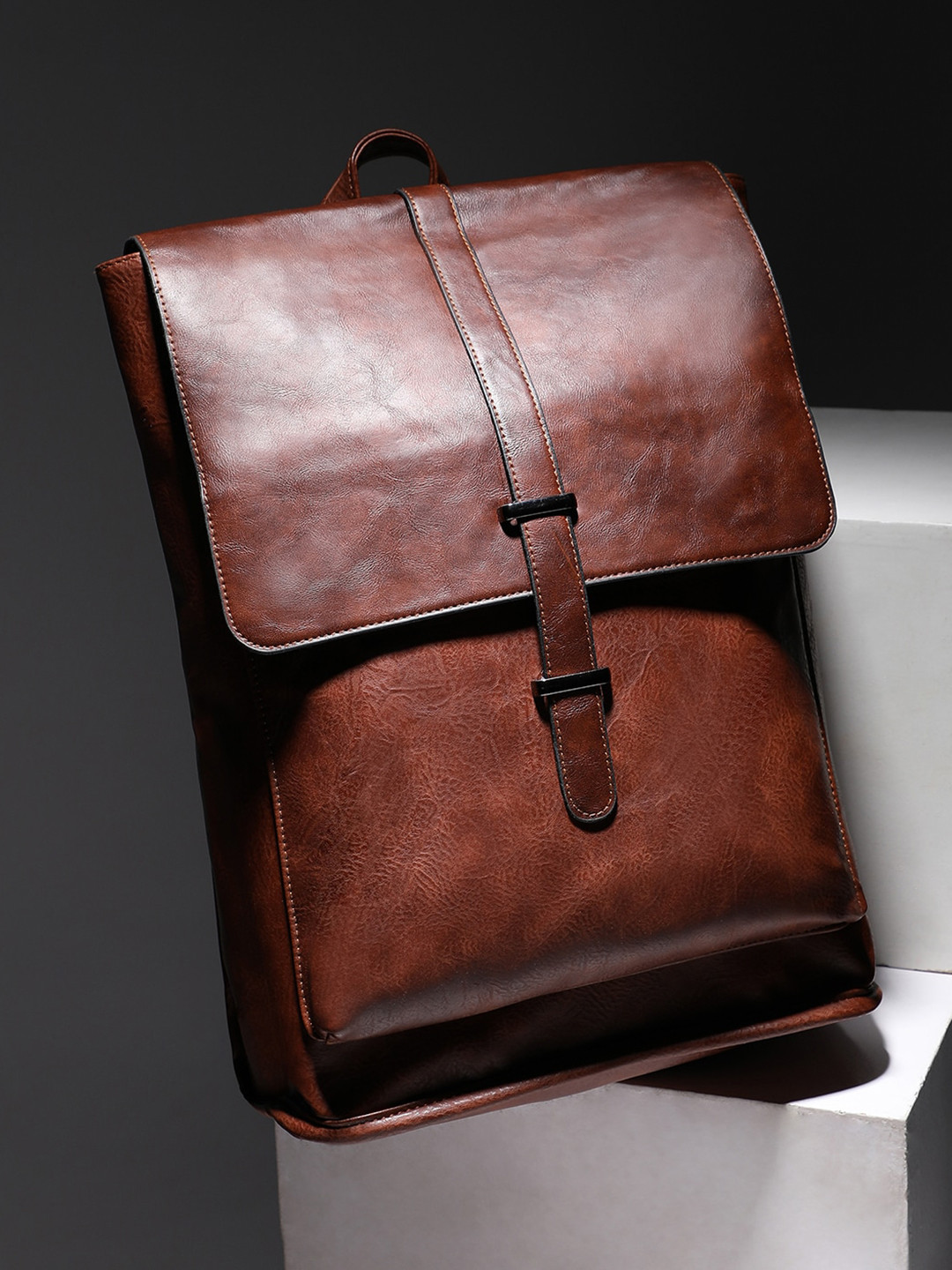 Buy French Accent Men Ergonomic Leather Backpack - Backpacks for Men ...
