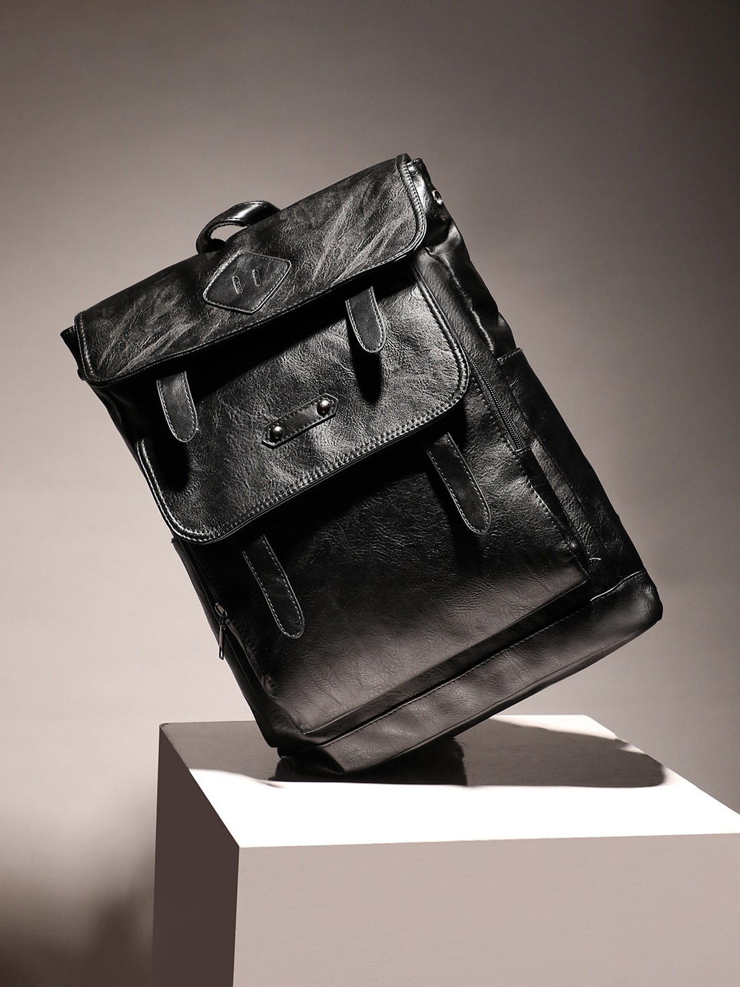 Buy French Accent Men Ergonomic Leather Backpack 18 Inch Laptop ...