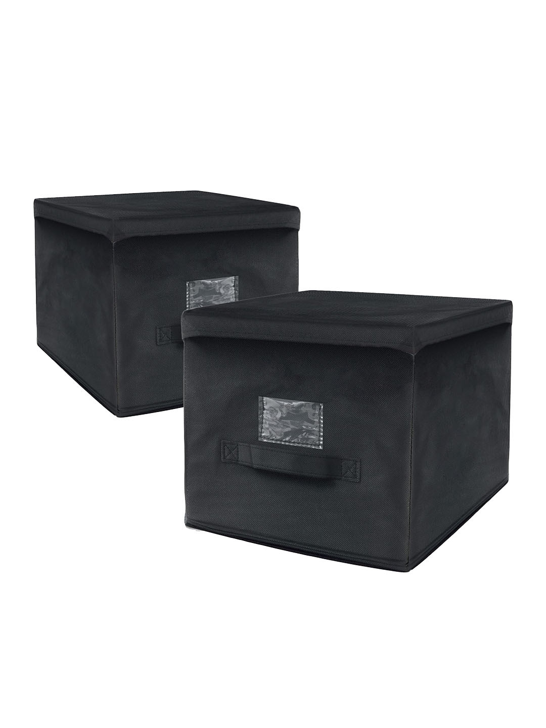 Buy Anko Black 2 Pieces Large Collapsible Boxes - Organisers for Unisex ...