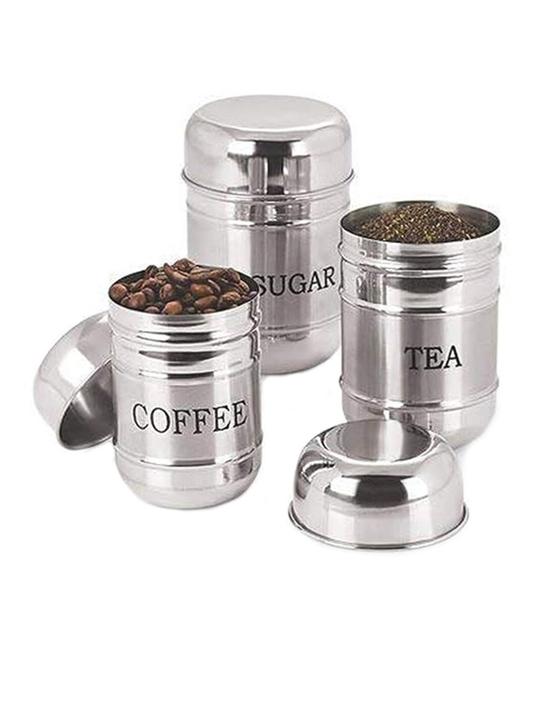 Buy Kuber Industries 3 Pieces Stainless Steel Kitchen Storage Container ...