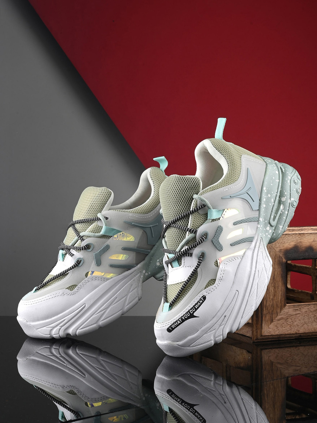 Buy AfroJack Women Colourblocked Lace Up Sneakers - Casual Shoes for ...