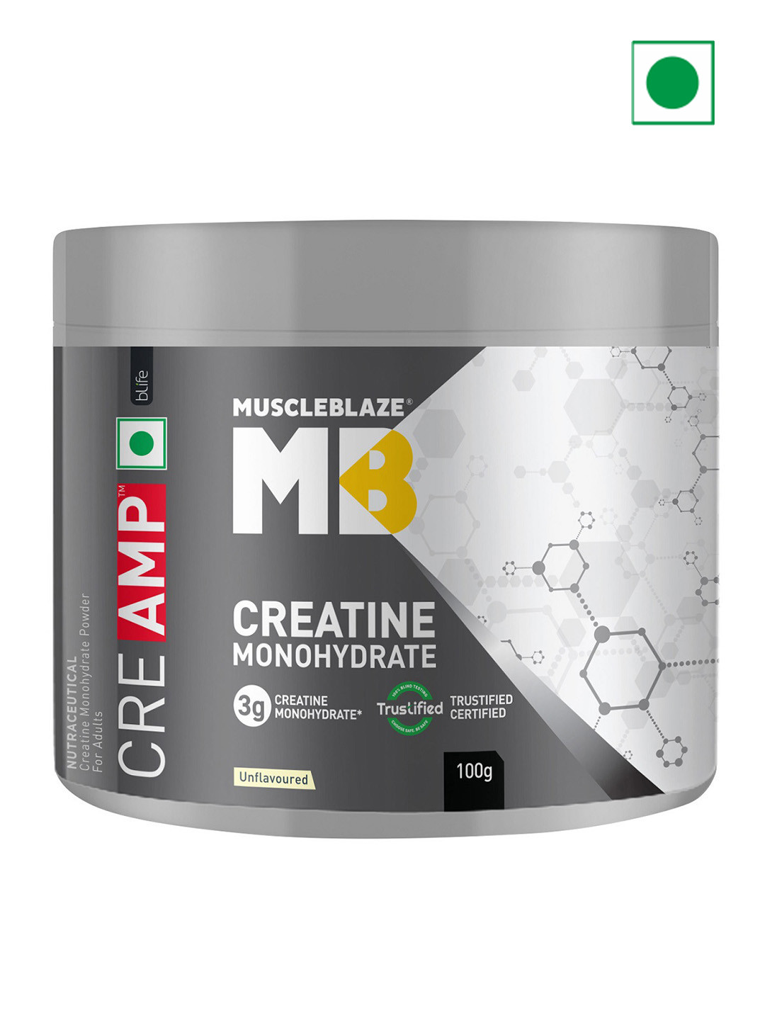 Buy MuscleBlaze Creatine Monohydrate 3g Powder To Increase Strength ...